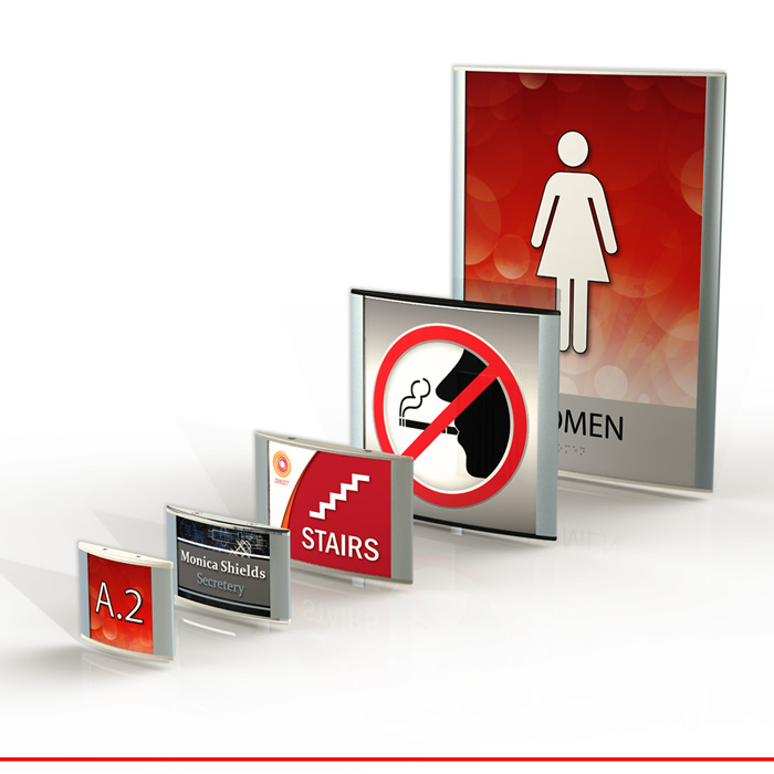 Leader view- wall frames -portrait - Signal Sign Systems Ltd